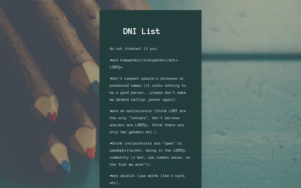 DNI List 2021